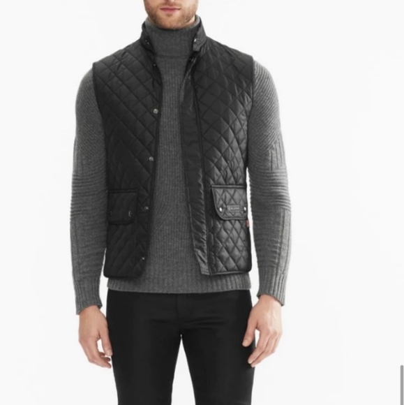 Belstaff | Jackets & Coats | Belstaff Waistcoat Quilted Gilet Vest Jacket Front Snap Button Flap ...